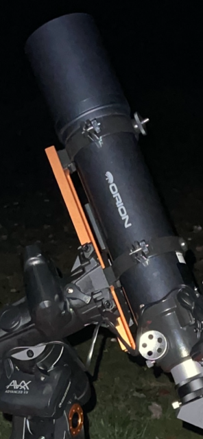 Orion ED80 adapter blocks for Celestron narrow dovetail by Redneck ...