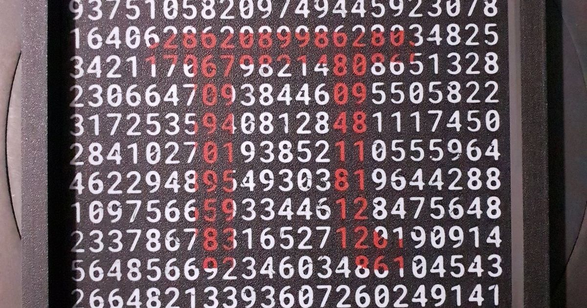 The Art of Math - PI by yahbluez | Download free STL model | Printables.com