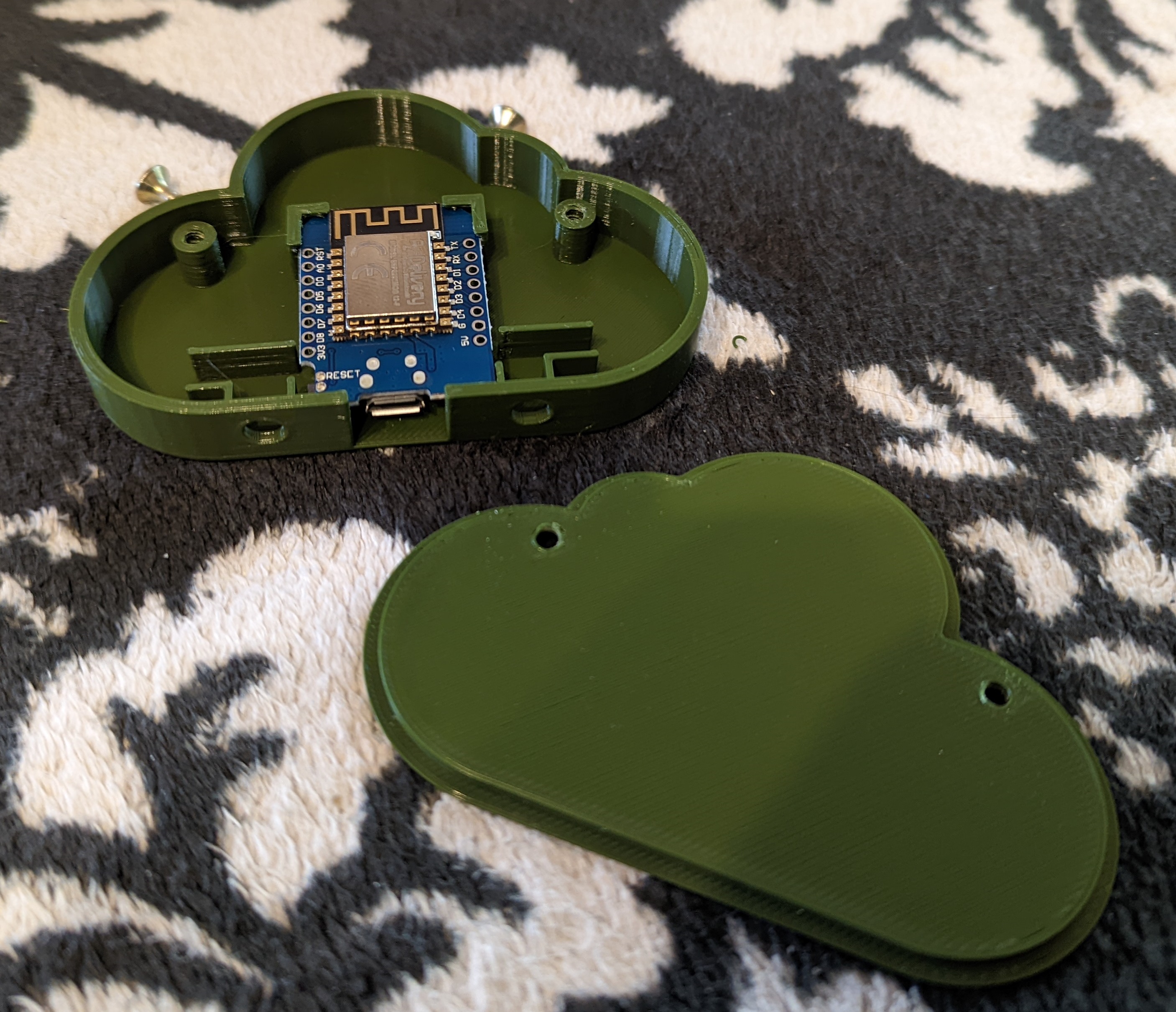 D1 Mini Cloud Housing by Toby | Download free STL model | Printables.com