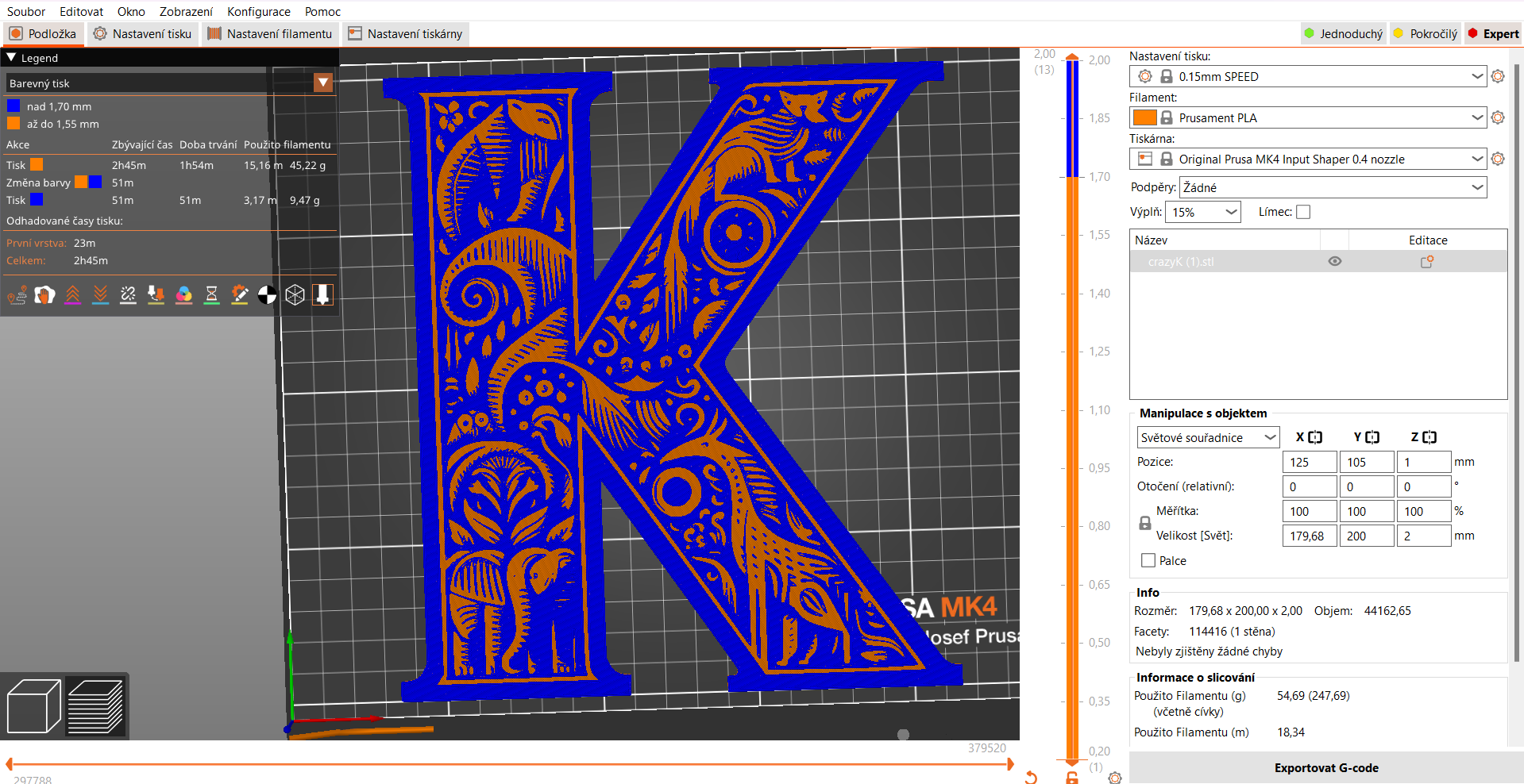 Crazy alphabet: Letter K by Nina Máčová | Download free STL model ...