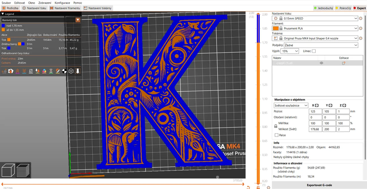 Crazy alphabet: Letter K by Nina Máčová | Download free STL model ...