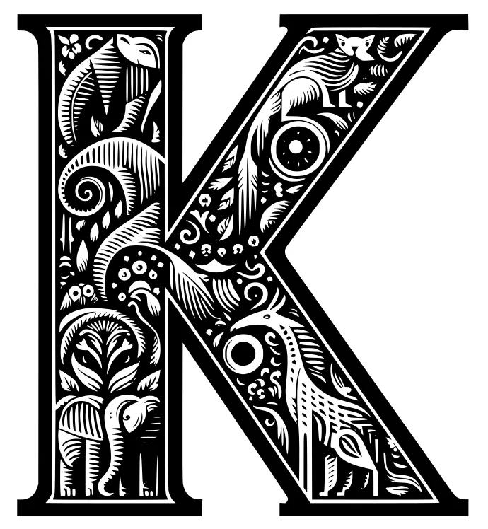 Crazy alphabet: Letter K by Nina Máčová | Download free STL model ...