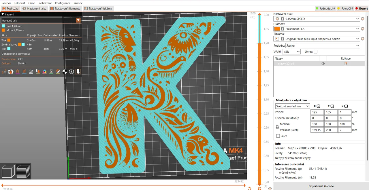 Crazy alphabet: Letter K by Nina Máčová | Download free STL model ...