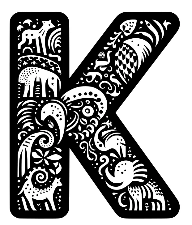 Crazy alphabet: Letter K by Nina Máčová | Download free STL model ...