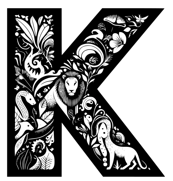 Crazy alphabet: Letter K by Nina Máčová | Download free STL model ...