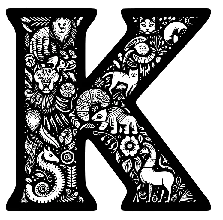 Crazy alphabet: Letter K by Nina Máčová | Download free STL model ...