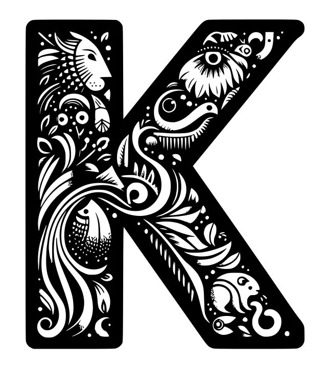 Crazy alphabet: Letter K by Nina Máčová | Download free STL model ...