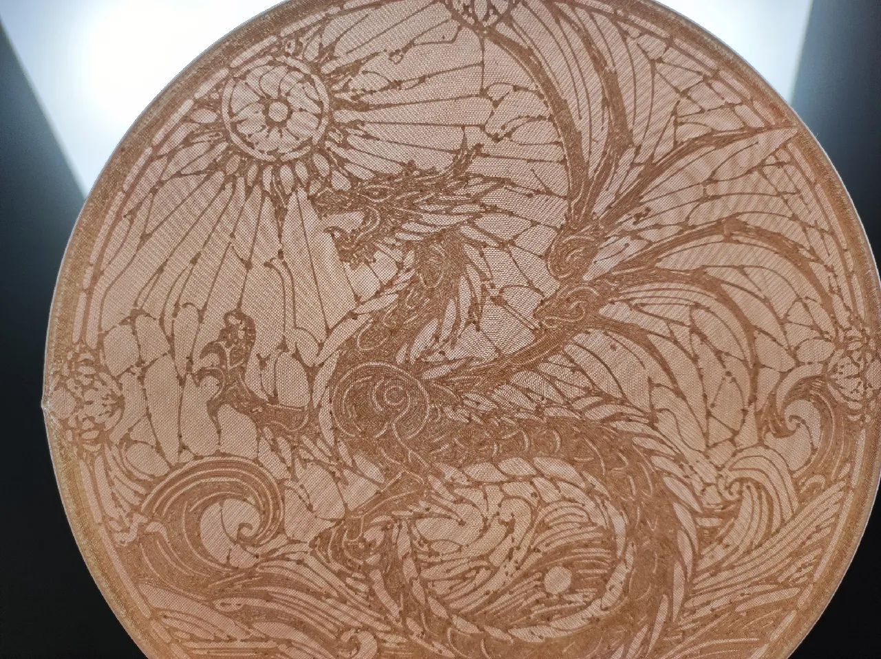 Wall art / fan: Dragon (13) by Nina Máčová | Download free STL model ...