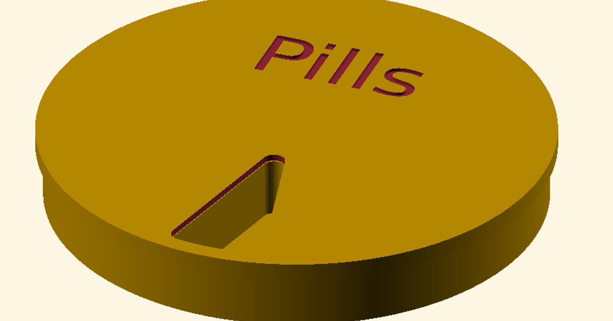 Customizable pill box by NobodysNightmare | Download free STL model ...