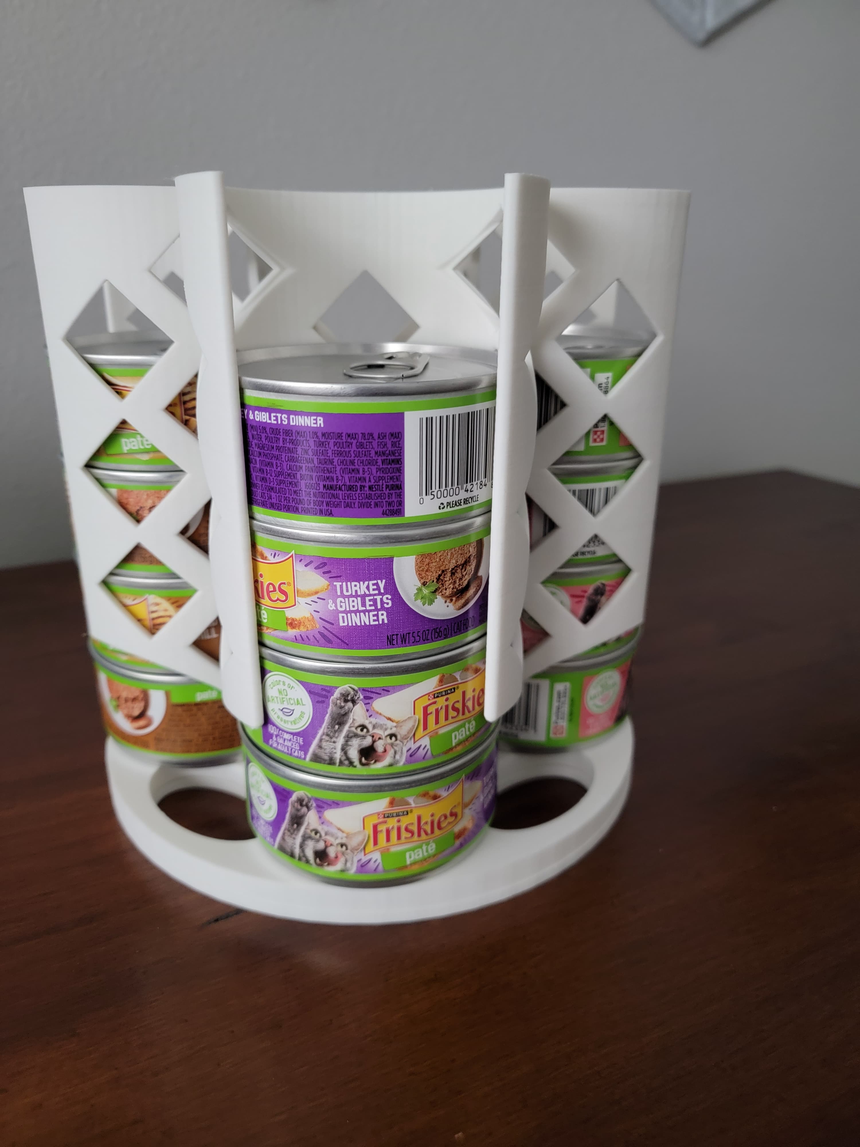 Stacking Cat Wet Food Can Holder Lazy Susan 3oz & 5.5oz von ...