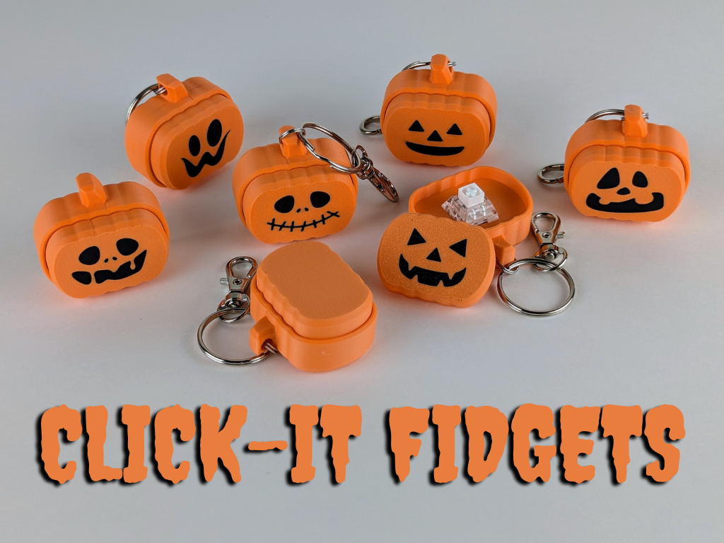 Pumpkin Click-it Fidgets for Halloween by Grandpa 3DPrints | Download ...
