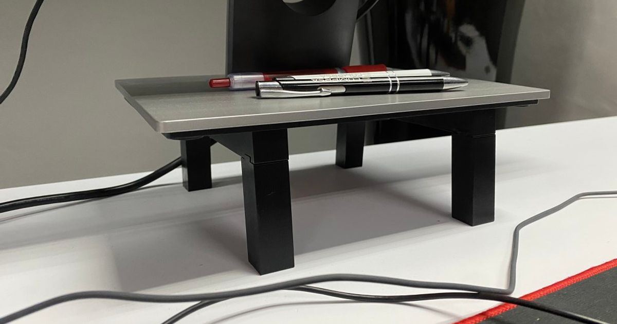Modular Monitor Stand/Riser by Jahn Roux | Download free STL model ...