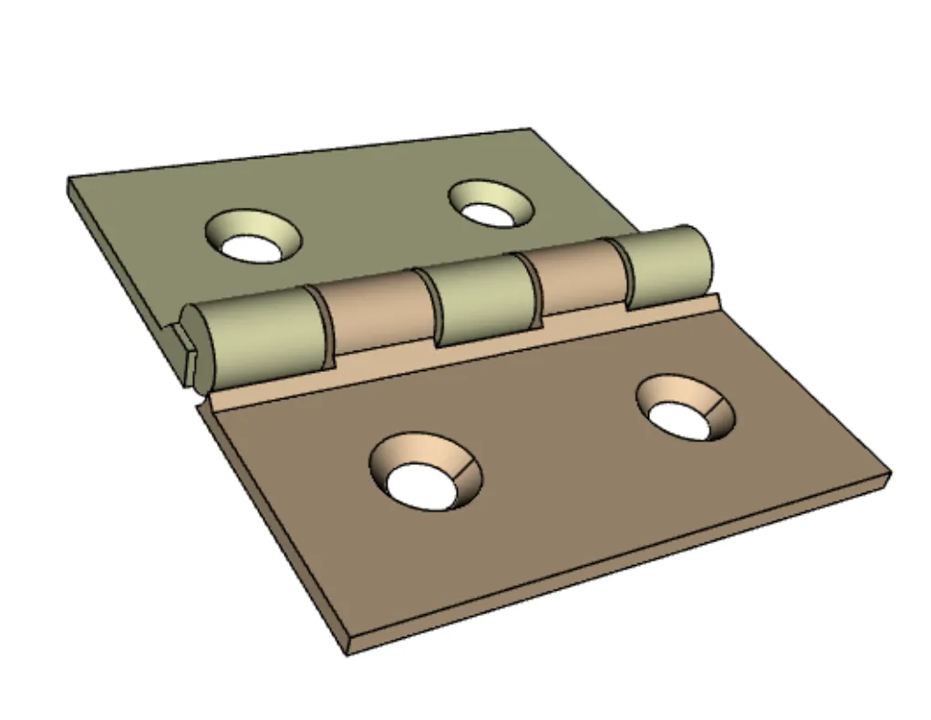Parametric hinge print in place - CadQuery by Andy Wings | Download ...
