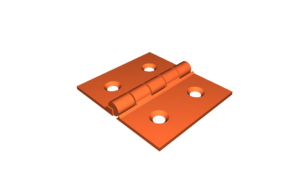 Parametric hinge print in place - CadQuery by Andy Wings | Download ...