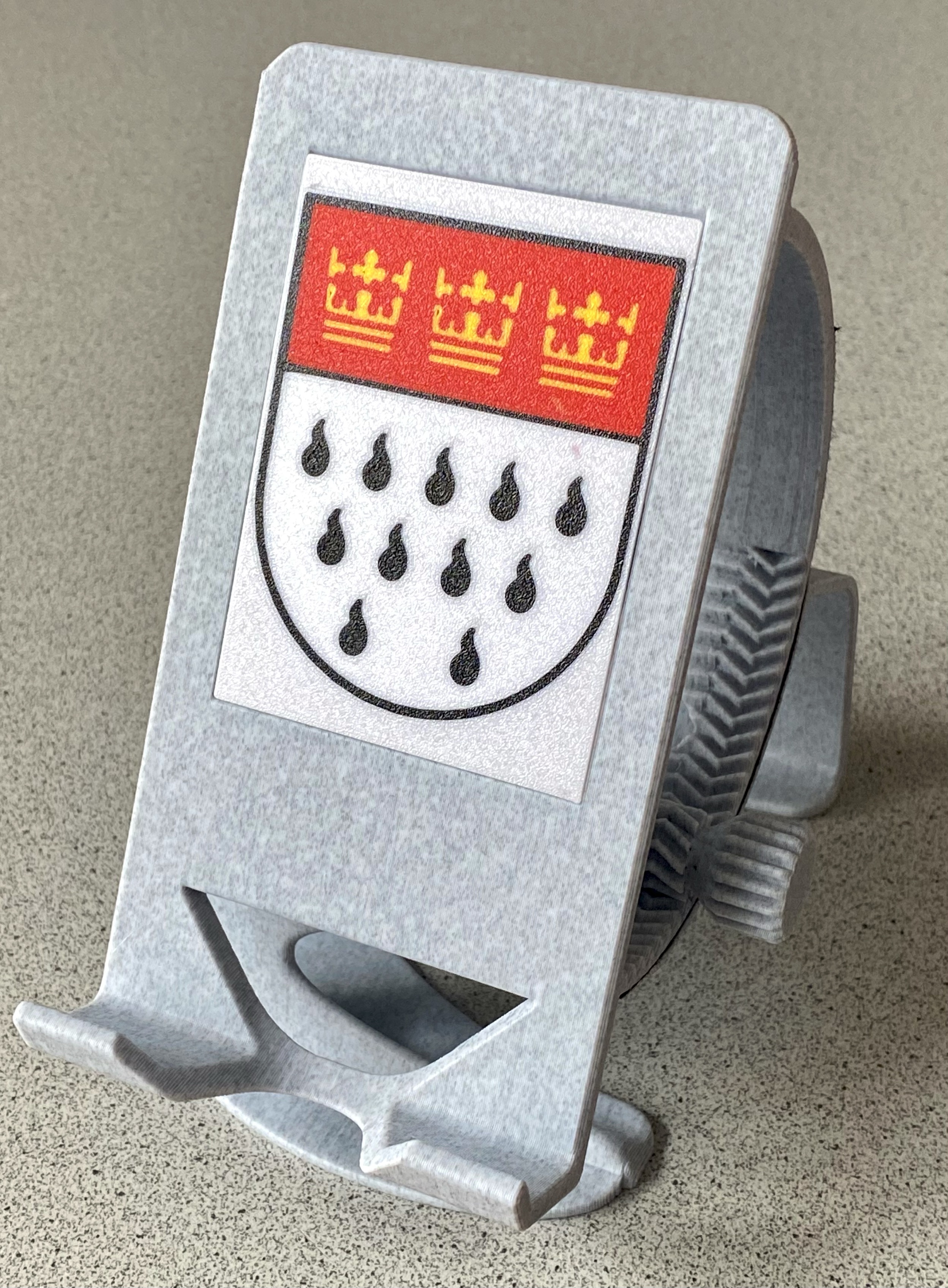 Multi-color Cover Plate for revised Phone Holder (here: Crest of ...