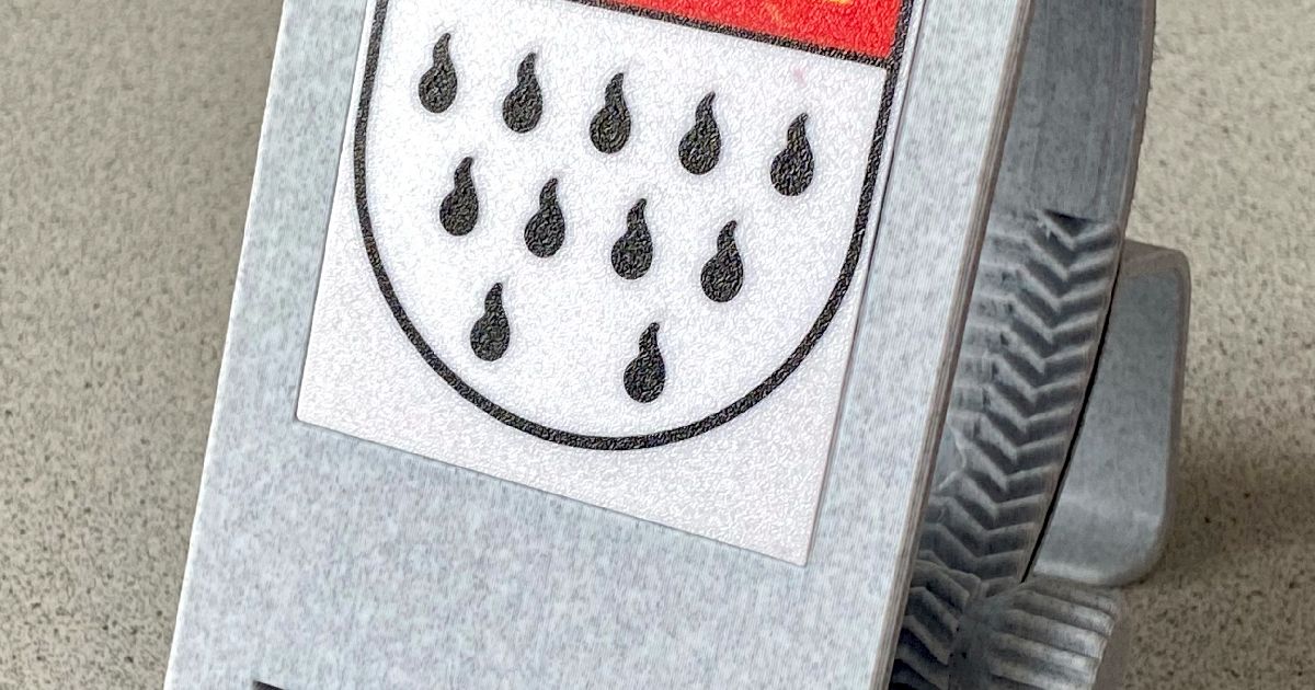 Multi-color Cover Plate for revised Phone Holder (here: Crest of ...