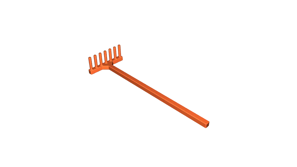 mini rake by Cab23 | Download free STL model | Printables.com