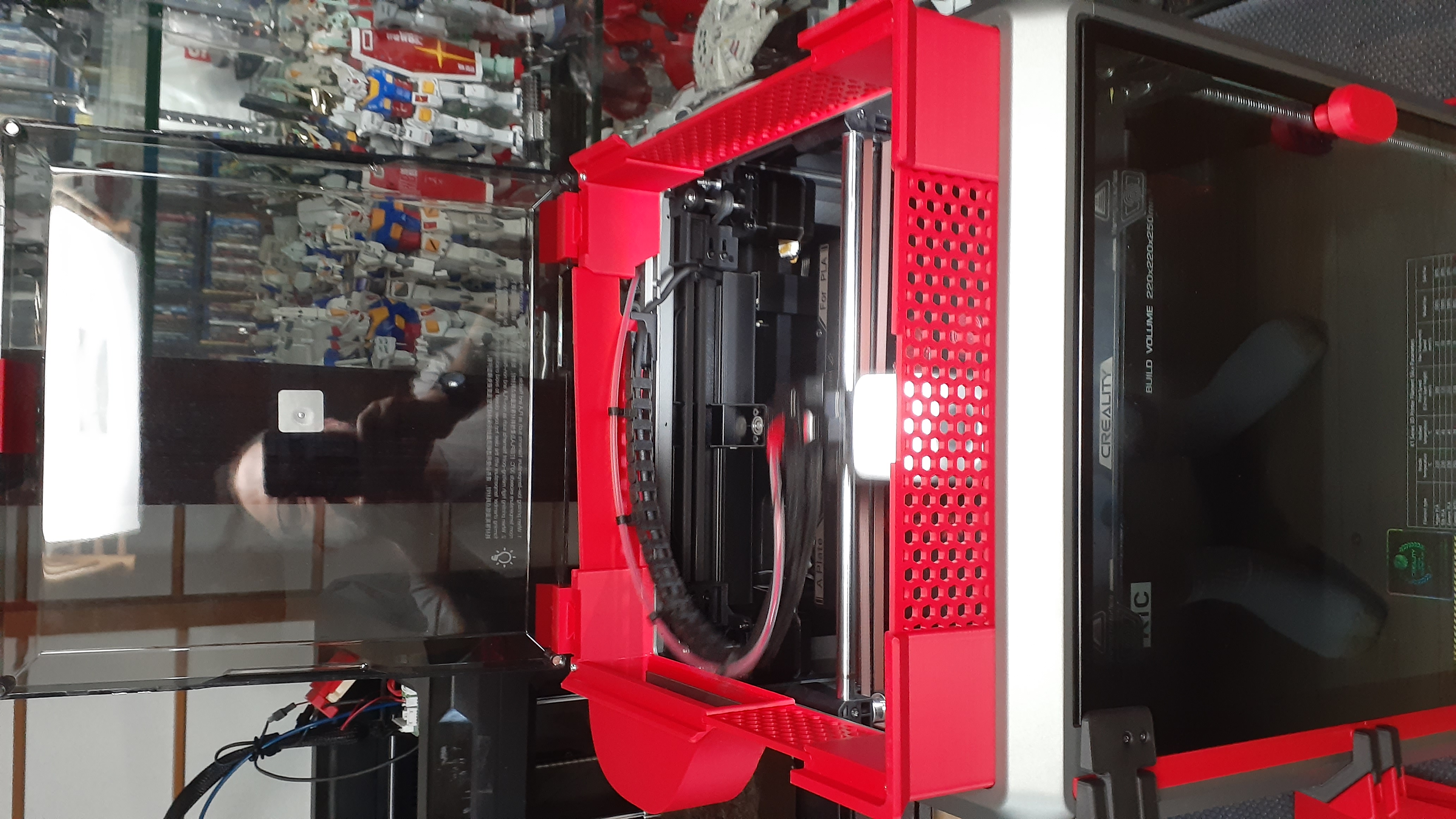 Creality K1 - Hinged Riser and Chain Recess With 15mm Height Increase ...