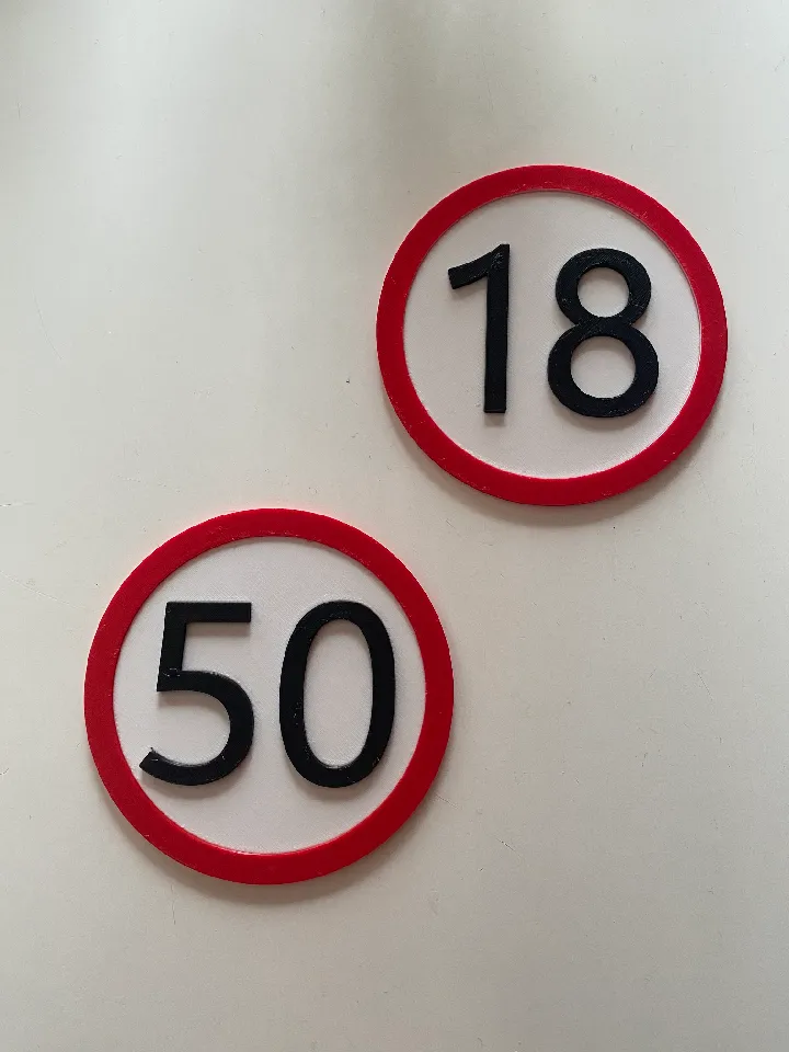 Birthday traffic signs by 3dprint.mf | Download free STL model ...