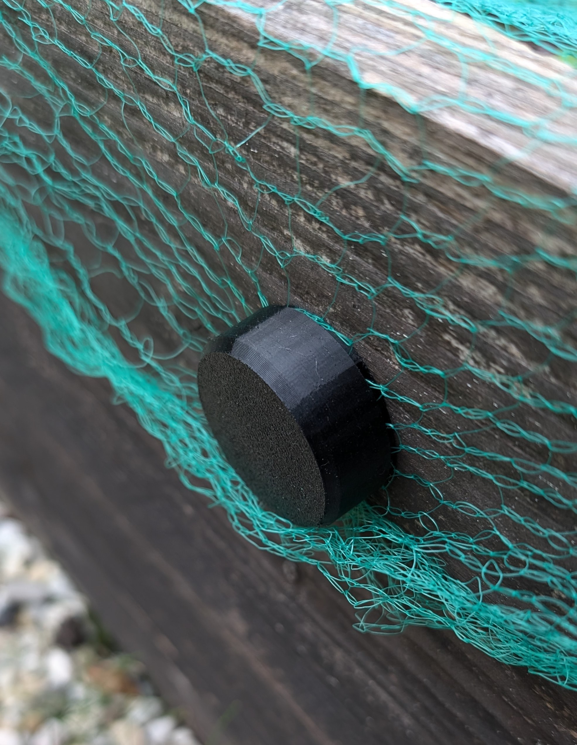 Round net/cord hook with cap by Dennis | Download free STL model ...