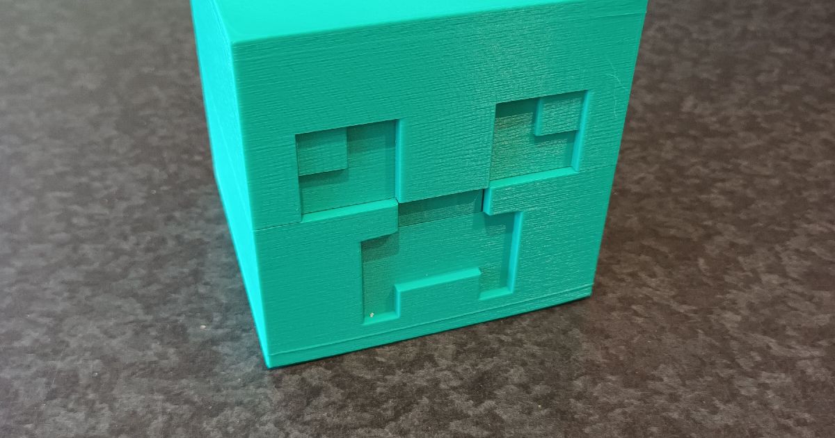 Minecraft Creeper Treasure Box by Whitey4405 | Download free STL model ...
