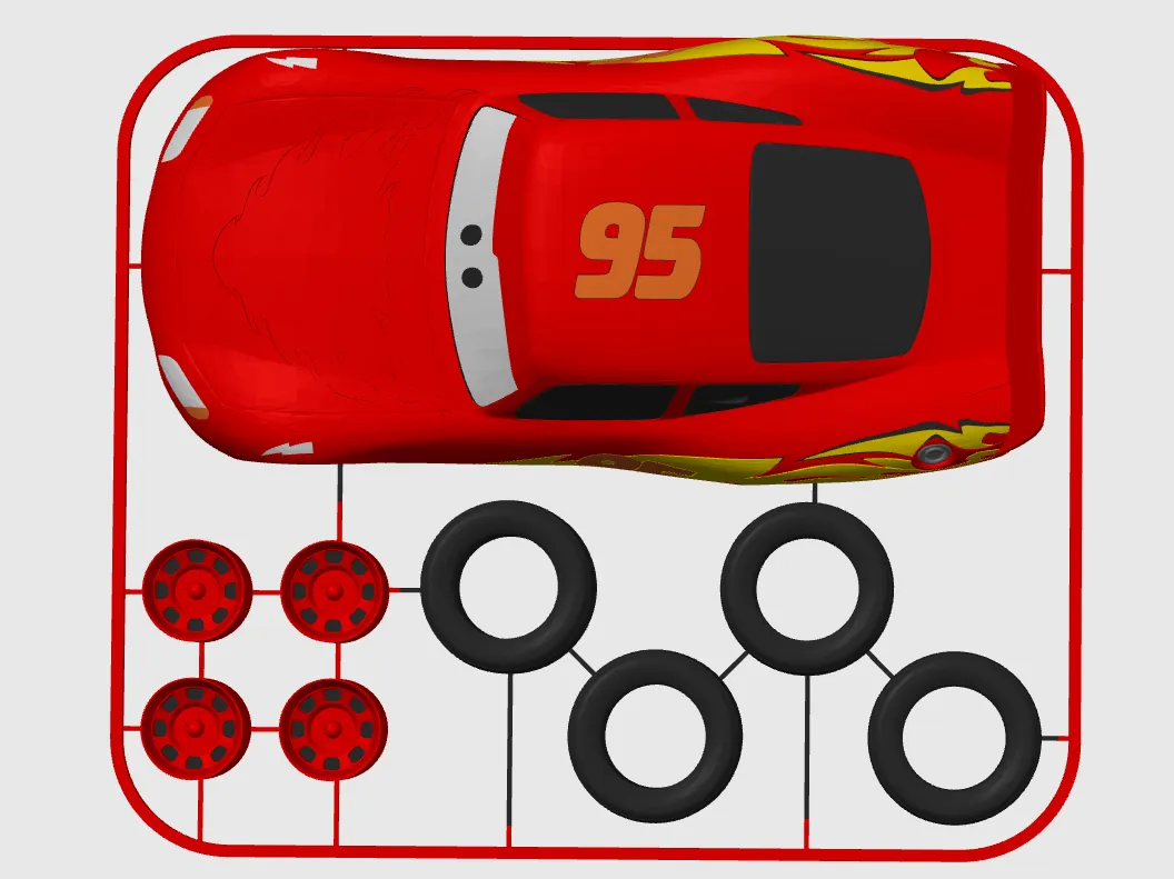 lightning mcqueen face printable