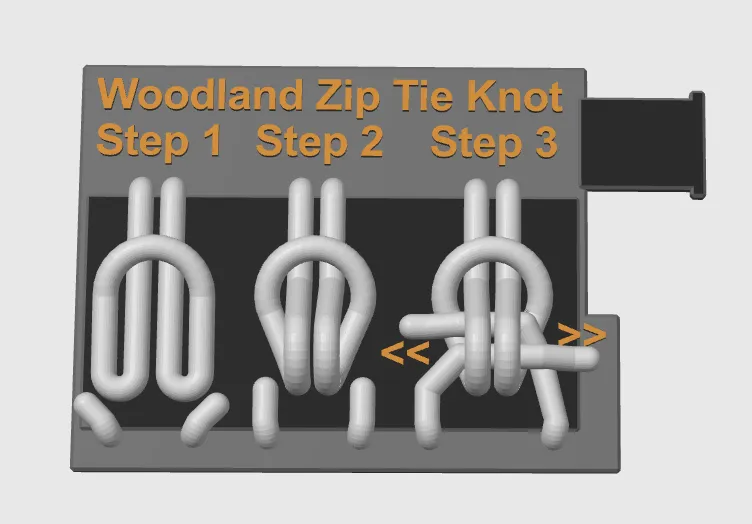 Easy zip tie knot: tuto and reminder. by JMV38 | Download free STL ...