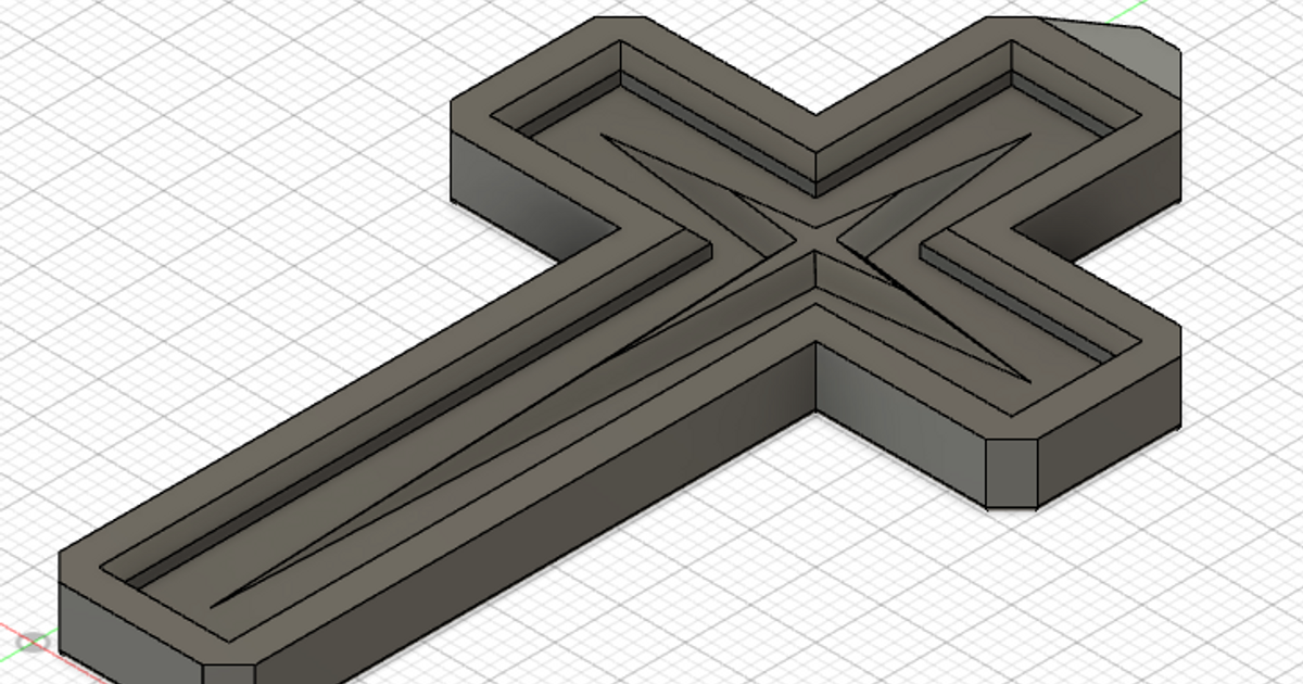 Cross Necklace por B-Squared | Descargar modelo STL gratuito ...