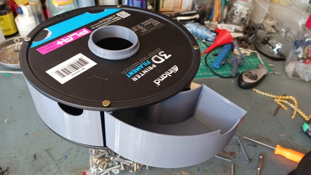 Customizable Fixed/Removable Drawers for filament spools by Dave Bain ...