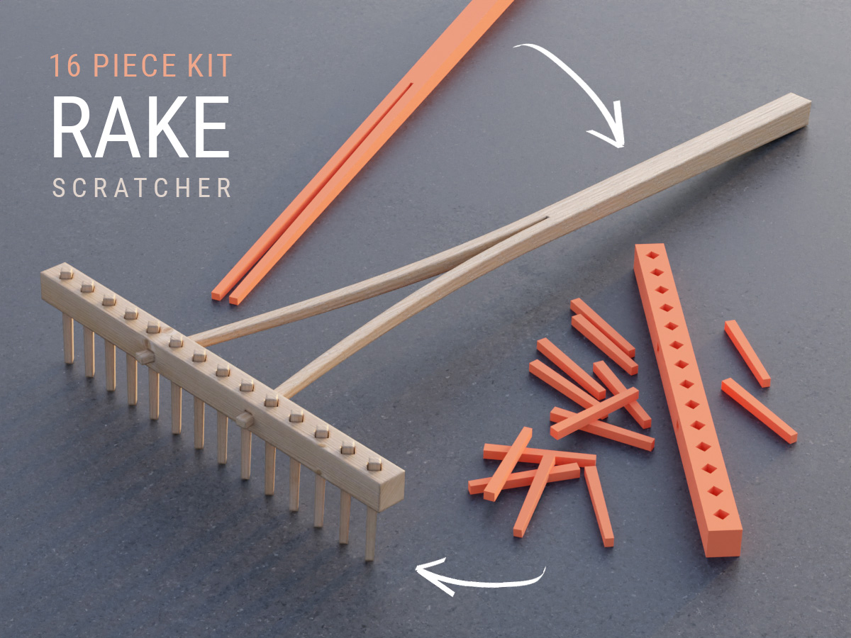 Garden Rake Kit Scratcher - traditional construction by Dain | Download ...