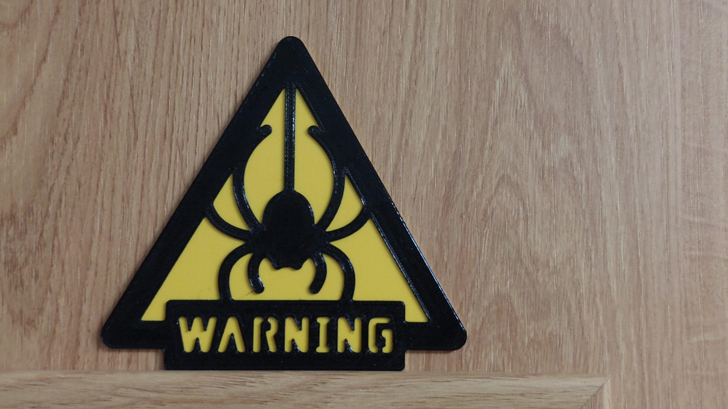 warning, spider by Očko | Download free STL model | Printables.com