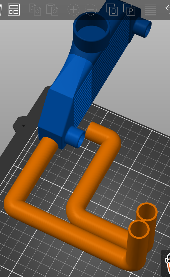 Twin turbo intercooler pipes for side inlets by Nate Wismer | Download ...