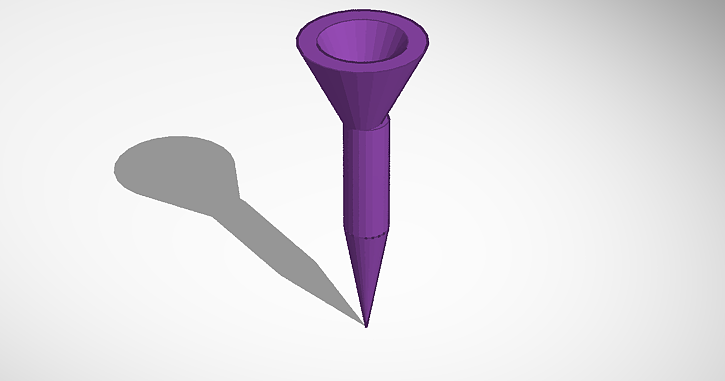 Golf tee by Buttonquail70 | Download free STL model | Printables.com