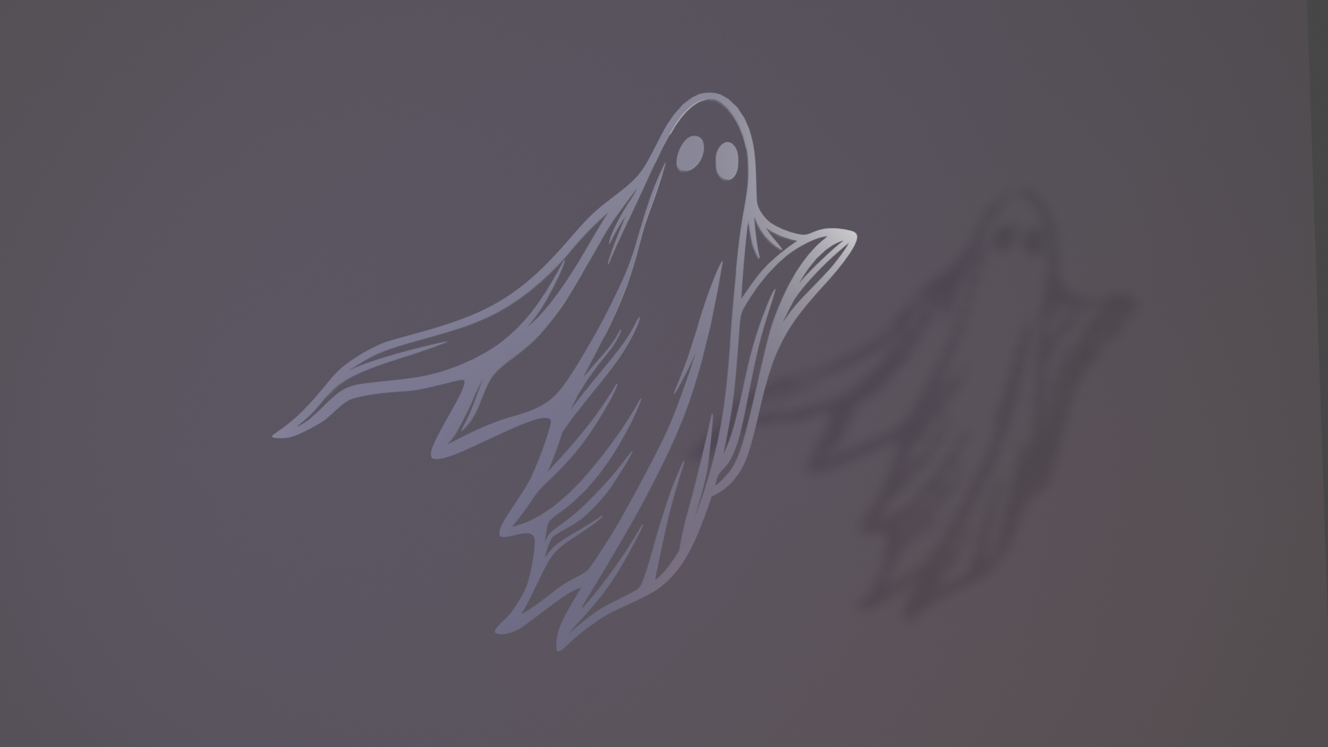 Spooky Ghost w/ multiple faces Halloween Wall Art Cutout by ...