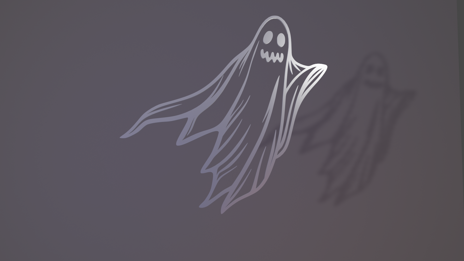 Spooky Ghost w/ multiple faces Halloween Wall Art Cutout by ...