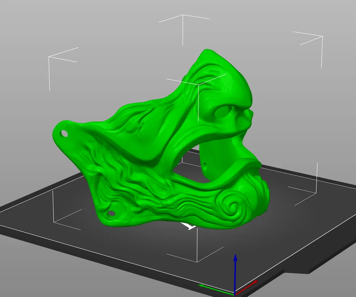 Oni Mask with holes by Maxime | Download free STL model | Printables.com