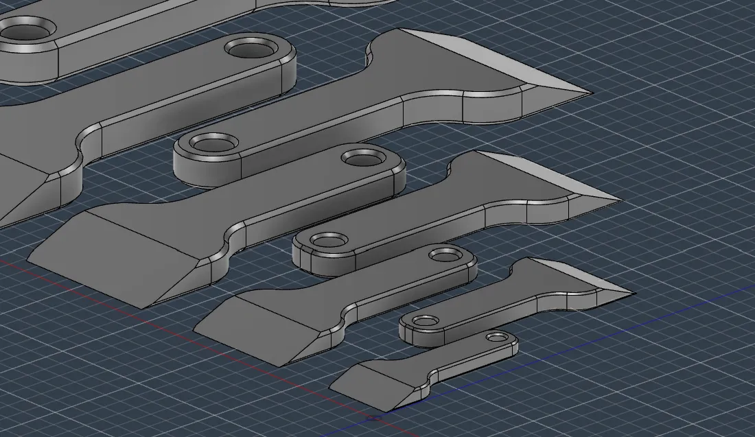 Scrapers set (20 - 60)mm by Dani85 | Download free STL model ...