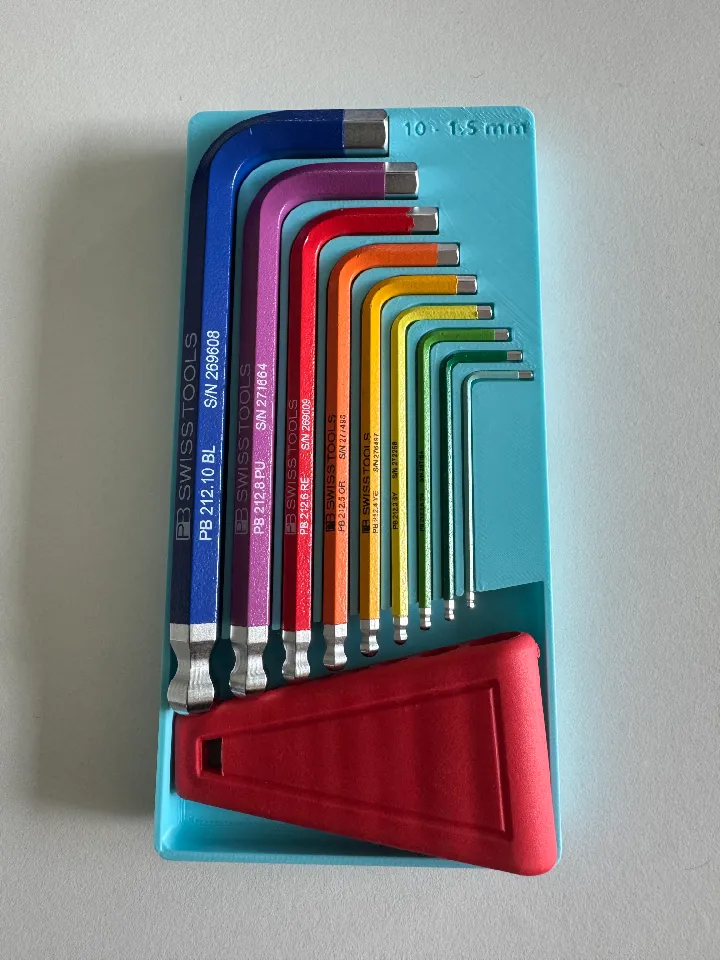 Gridfinity Allen Key Tray by peterbraden | Download free STL model ...