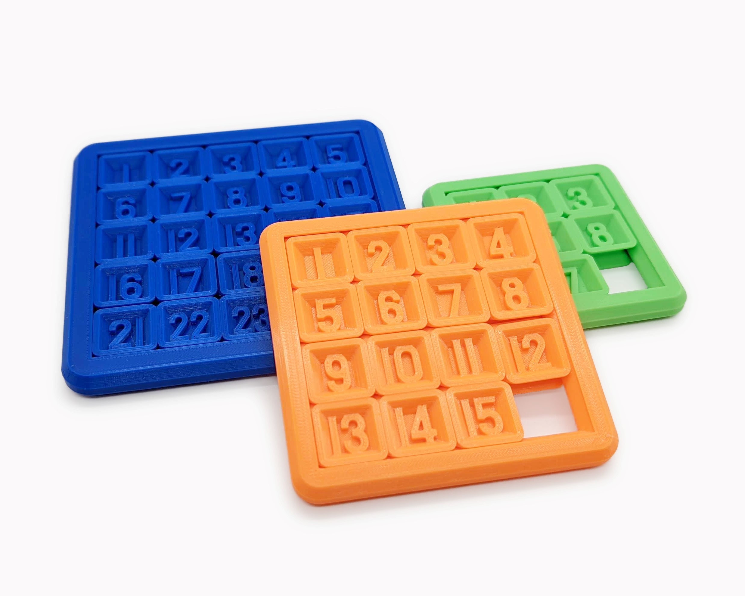 Sliding Number Puzzles print In Place 15 Puzzle By Zcassell 