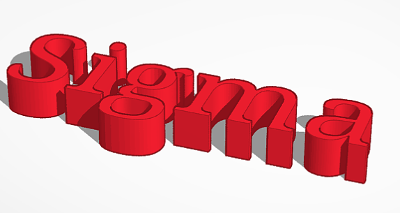Sigma sign by Makenzie Zwada | Download free STL model | Printables.com
