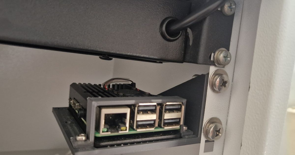 Rasberry Pi 3B 1U Rack mount by TerenceMK | Download free STL model ...