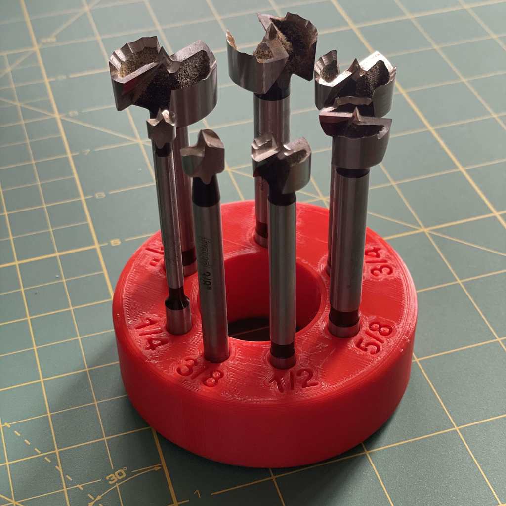 Forstner Bit Set Holder by Brauer | Download free STL model ...
