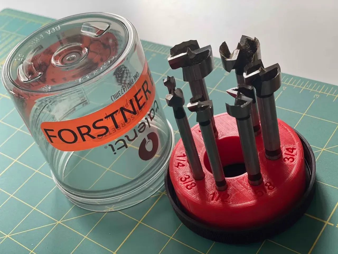 Forstner Bit Set Holder by Brauer | Download free STL model ...