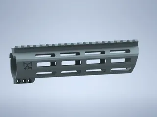 MK7 Angled M-LOK rail by nicofir3 | Download free STL model ...