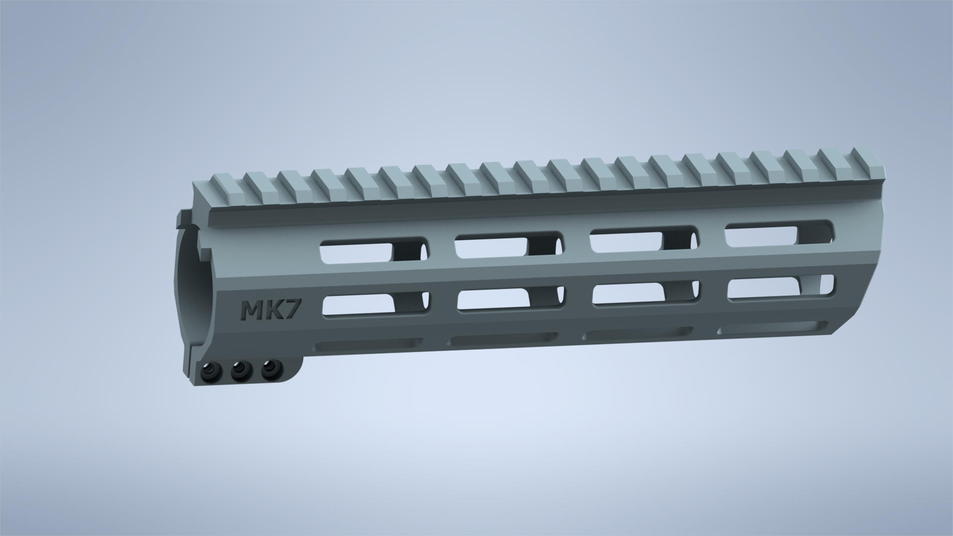 MK7 Angled M-LOK rail by nicofir3 | Download free STL model | Printables.com