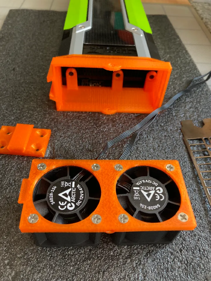 Tesla K80 | NVIDIA - Fan mount by SB | Download free STL model ...