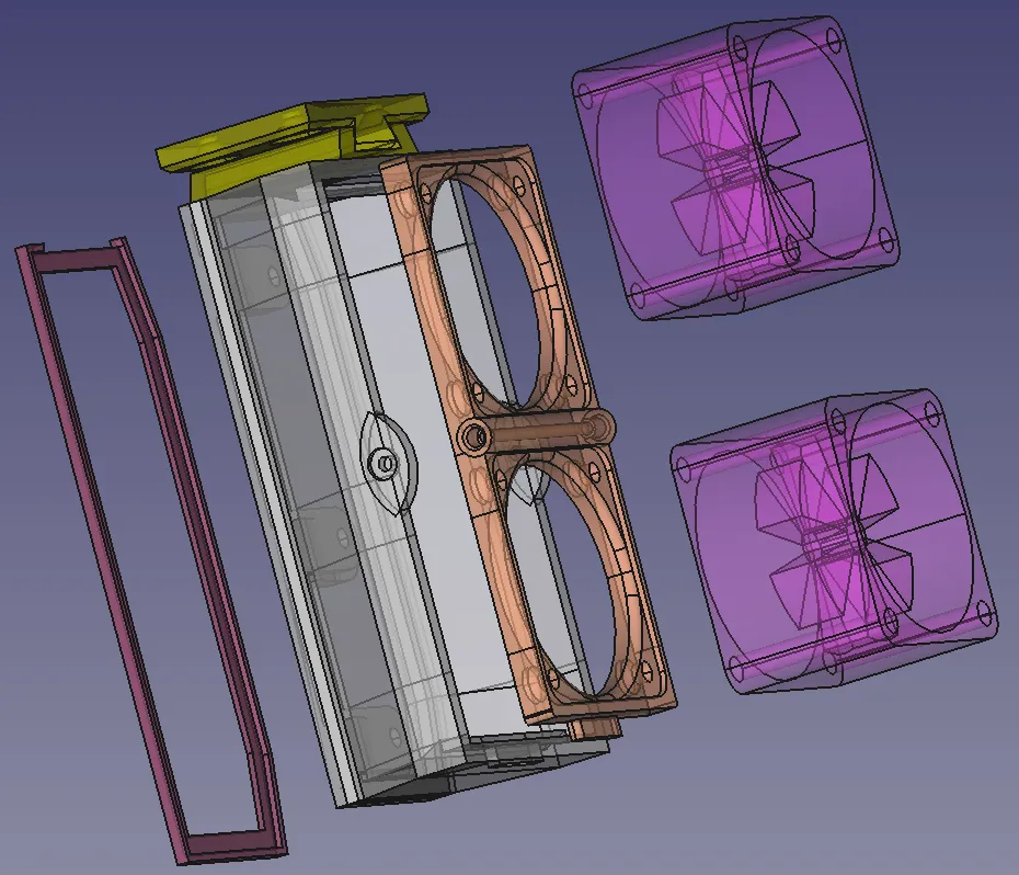 Tesla K80 | NVIDIA - Fan mount by SB | Download free STL model ...