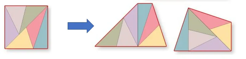 Equidissection of a square puzzle by jcjames_13009 | Download free STL model | Printables.com