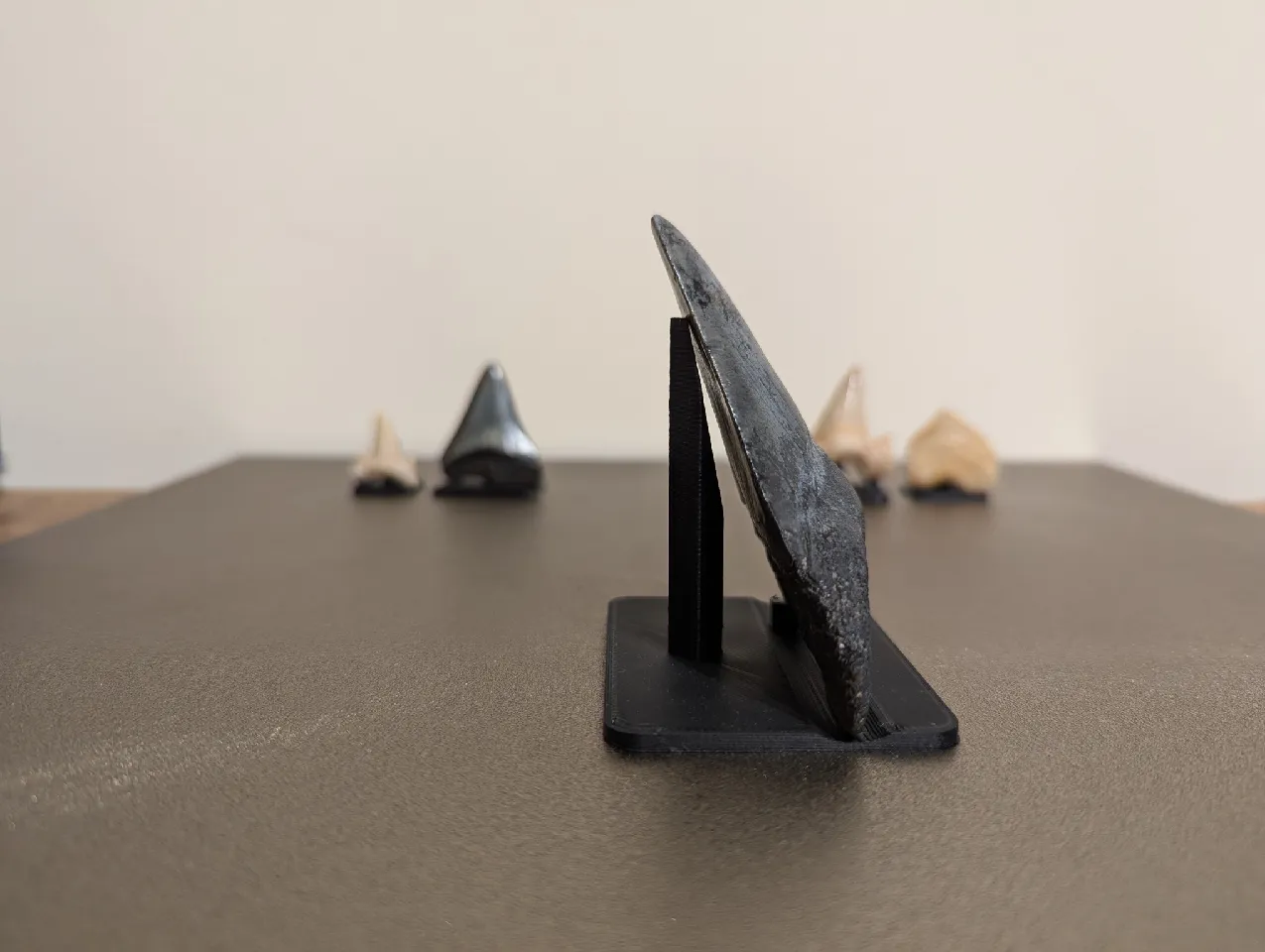 Fossil shark tooth stand parametric (or any other flat thing) by Steve ...