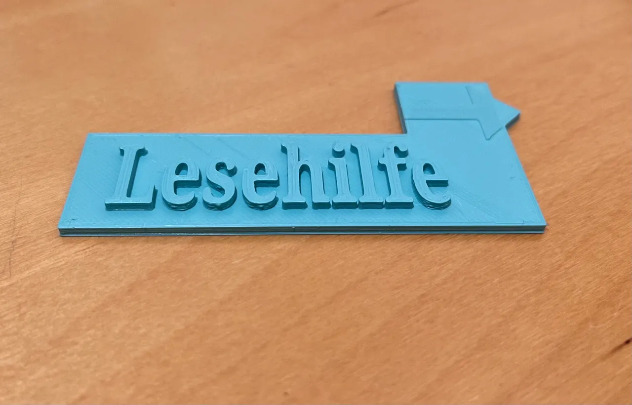 Lesehilfe / Reading aid by stefan77 | Download free STL model ...